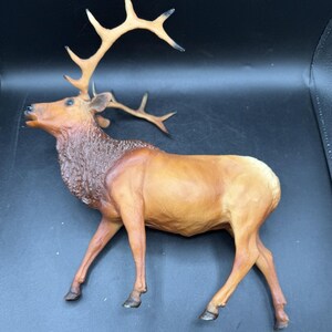 Vintage Brown / Tan Large Breyer Molding Co. Bull Elk Toy Figure -1 - Etsy