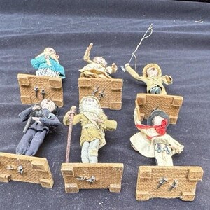 6 Antique 1800s Miniature Doll House GERMAN Dolls Handmade Fisherman - Etsy