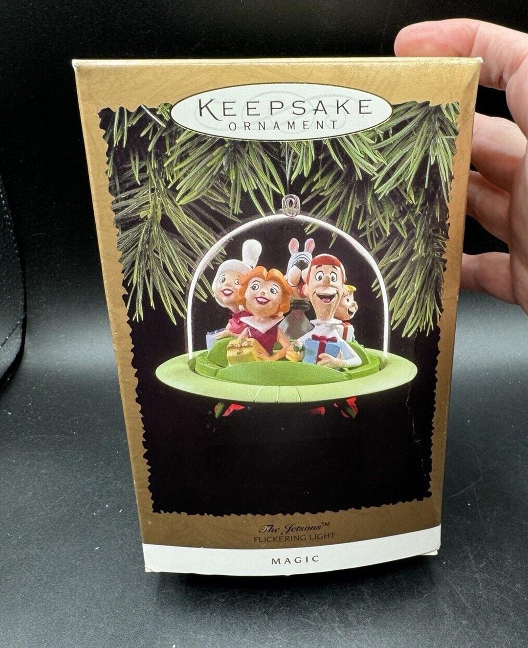 The Jetsons 1996 Hallmark Magic Flickering Light Christmas Ornament MIB ...