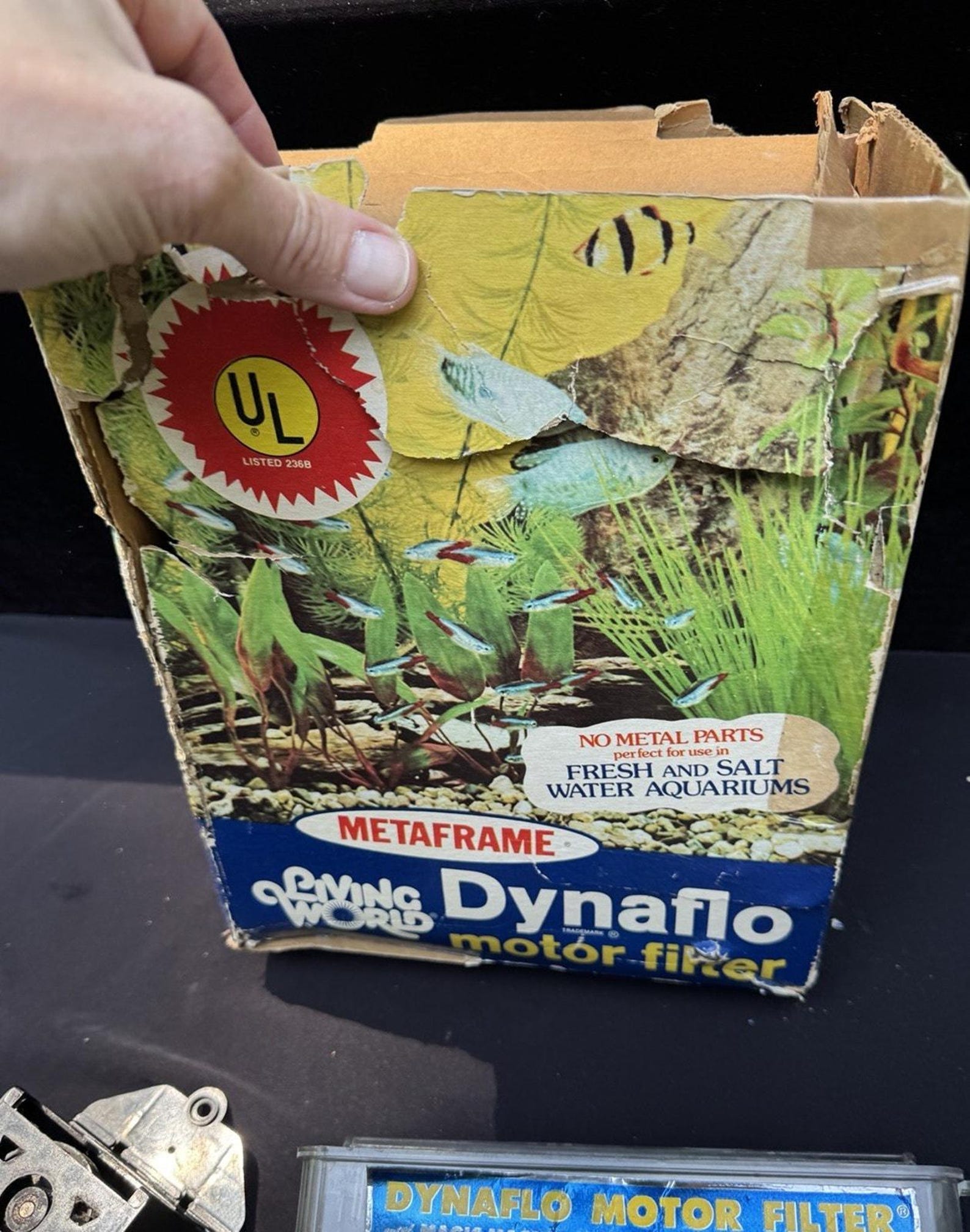 Vintage Metaframe Living World Dynaflo Filter Original Box Rare! Works ...