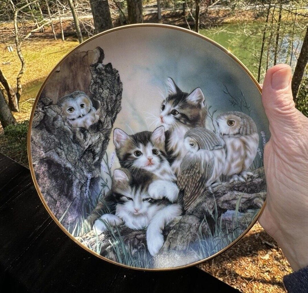 VTG Franklin Mint Whoo Are You? Sprovach 8.25" Limited Ed Plate Cats ...