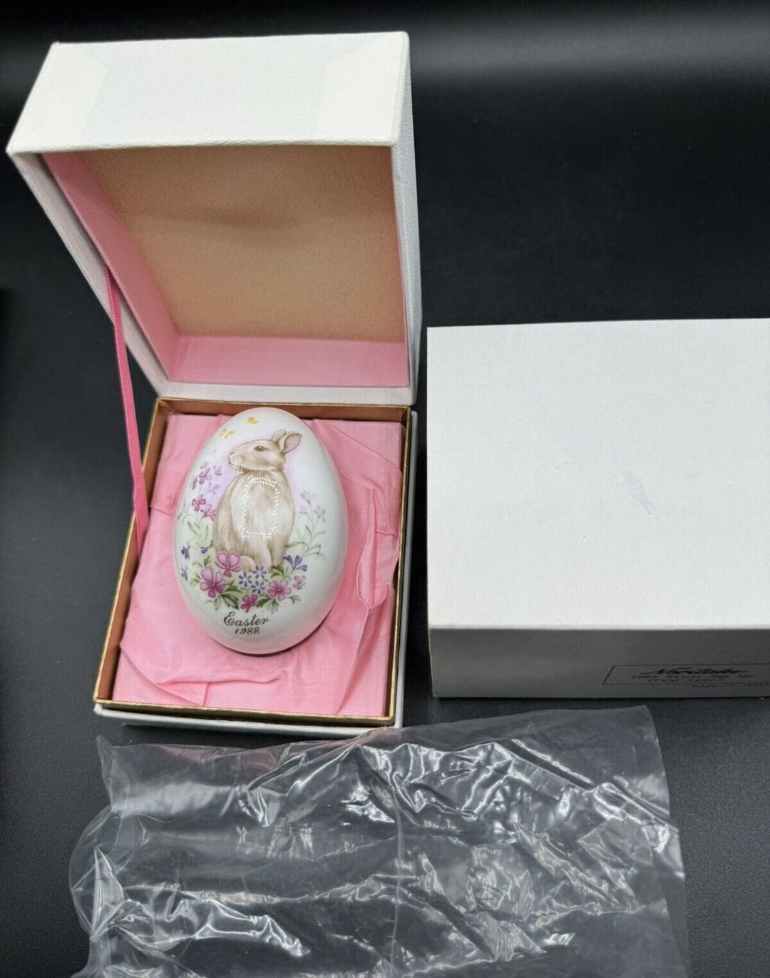 Mint! 1988 Bunny Noritake Bone China Easter Egg With Original Box ...