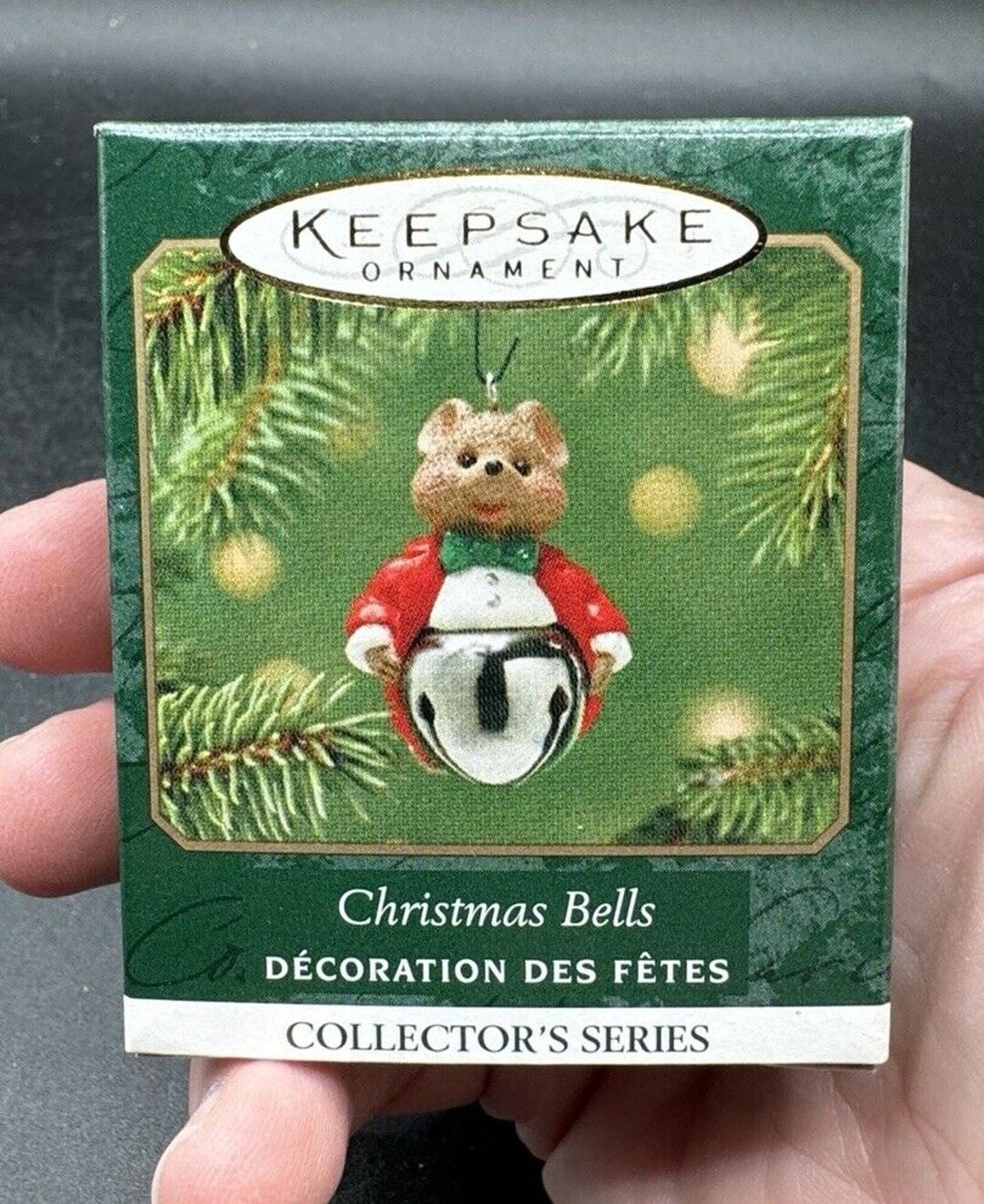 NEW Hallmark #7 Christmas Bells 2001 Miniature Keepsake Ornament Mouse ...