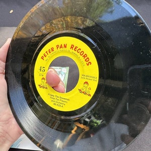 Vtg Mint! Peter Pan Records 45 RPM Frosty the Snowman Children's Record ...