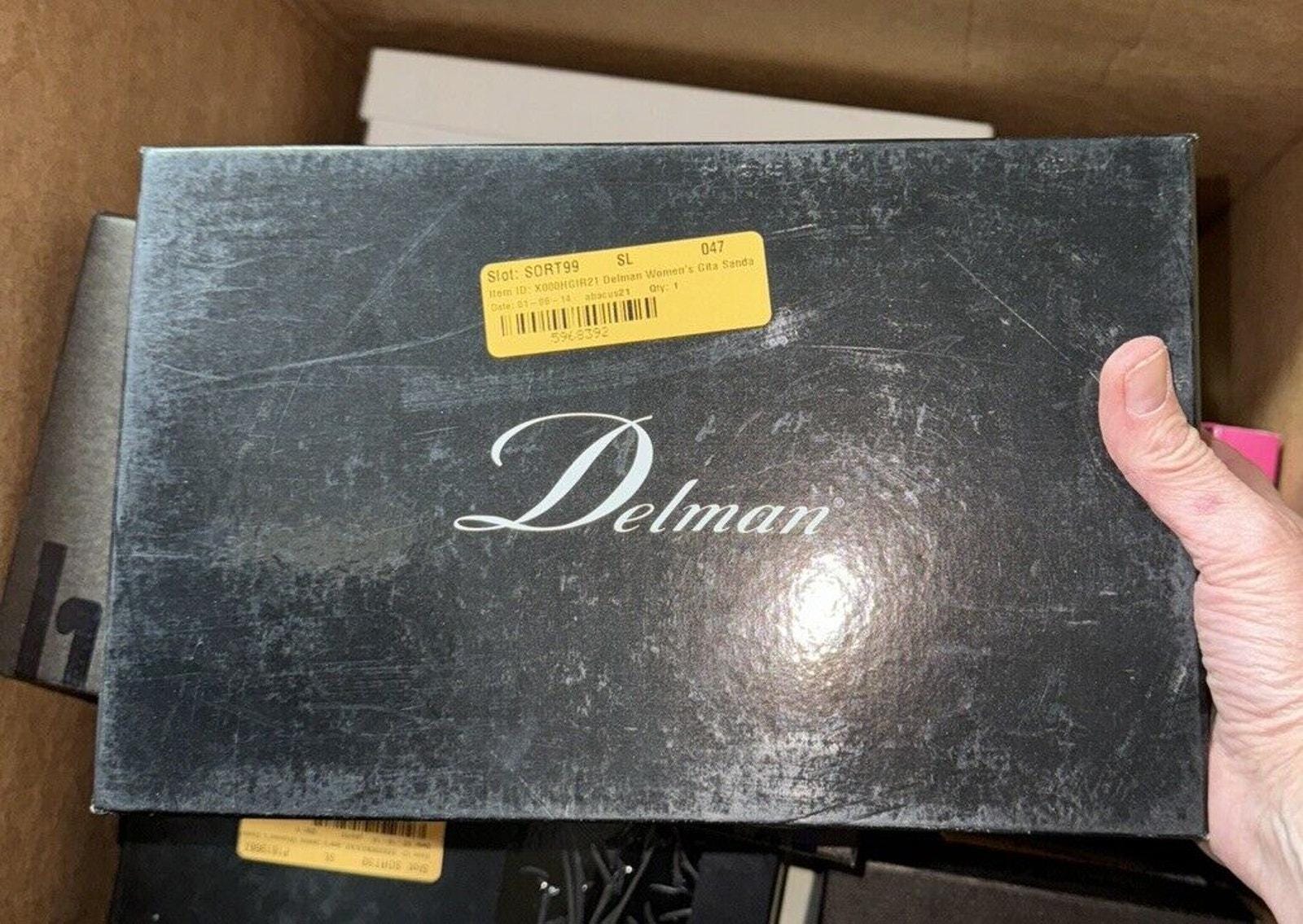 Delman Gita BLACK LEATHER Sandals Size 8.5 Medium Brand New! NIB! - Etsy