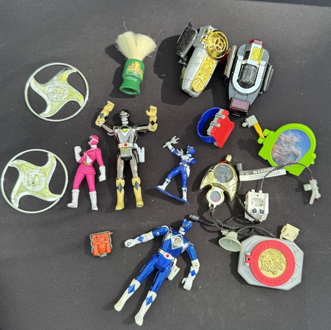 Rare Vintage Lot Used Collection Power Rangers Action Figures Toys ...