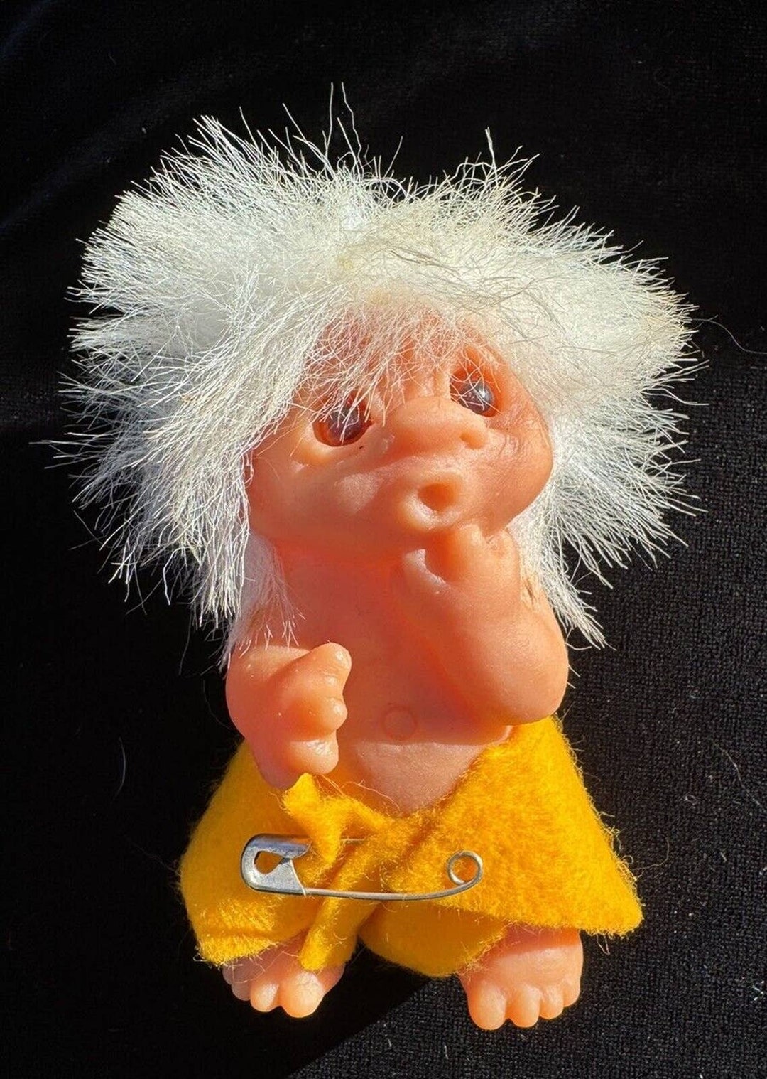 Rare Dam Norfin Troll Infant Baby Doll 4 White Hair 1985 Vintage ...