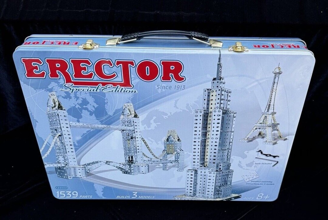 2004 Meccano Special Edition Erector Set 0509 Builds 3 Models 1539 Nice ...