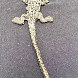 Vintage Cast Iron Alligator Crocodile Paperweight Figurine 10 Long ...