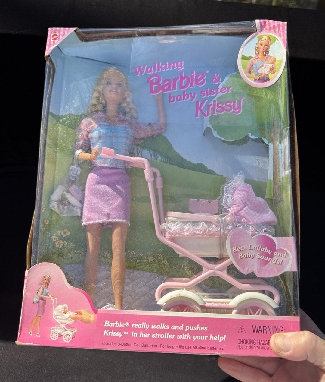 New 1999 Walking Barbie & Baby Sister Krissy - Walks and Pushes ...