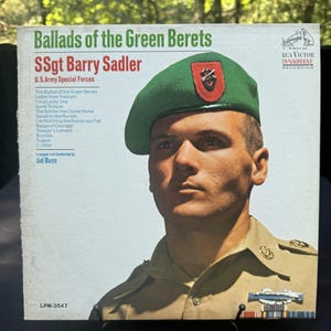 Vintage Ssgt Barry Sadler Ballad of the Green Berets 33 RPM 12” Vinyl ...