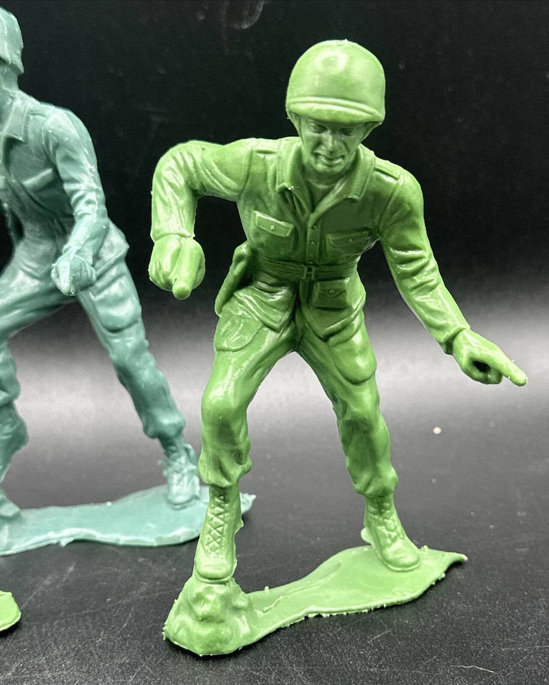 Vintage Louis Marx 6” & 5” WWII Army JUMBO Lot of 3 1960s Excellent ...