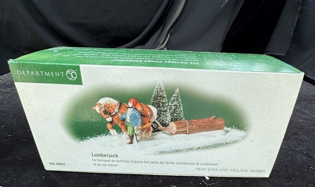 Department 56 New England Village Series Lumberjack Figure Figurine New ...