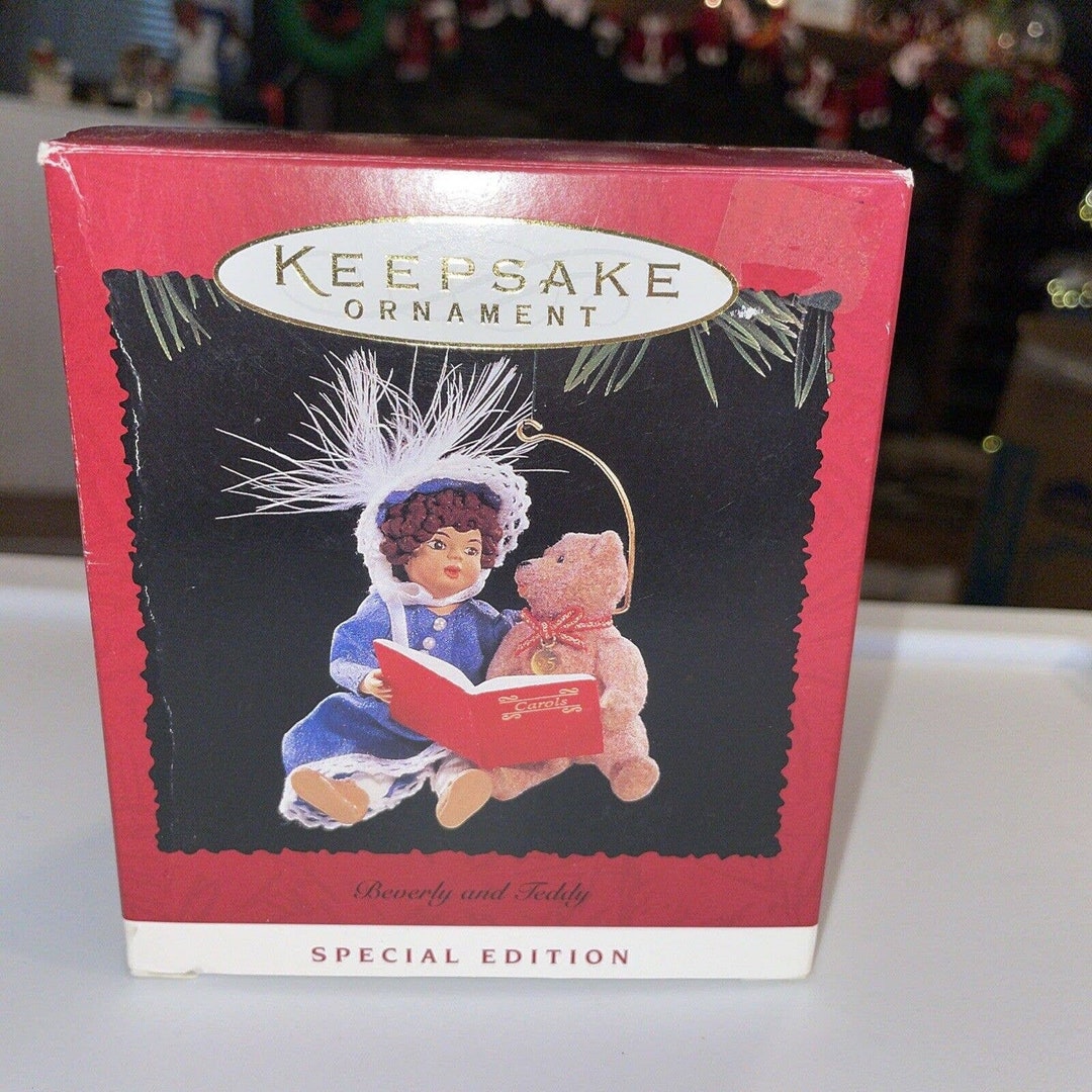 Brand NEW! Hallmark Keepsake Ornament Beverly and Teddy Bear Victorian ...