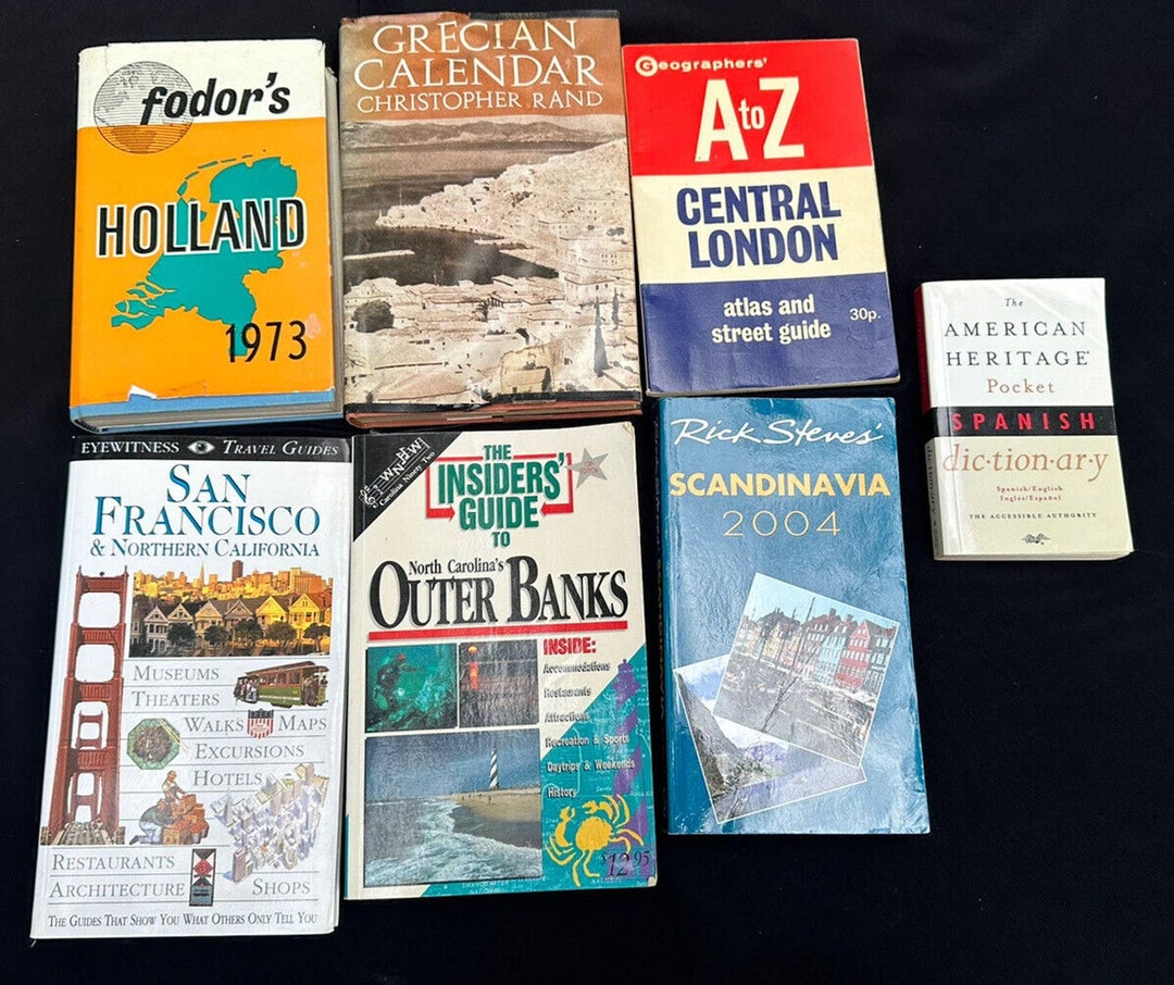 Vintage Fodor's Holland Travel Guide Book Lot of 7 Europe London & More ...