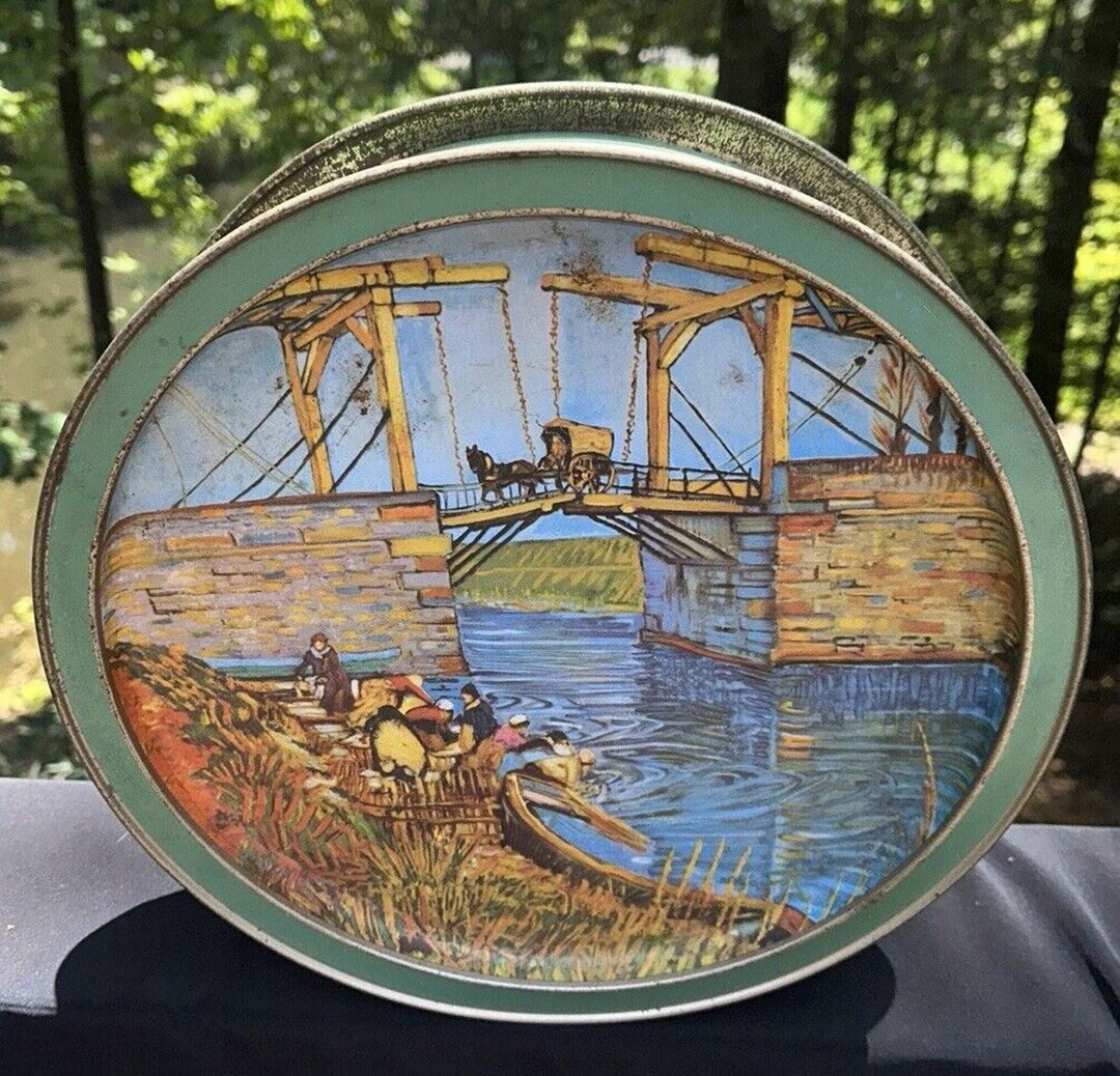 Vintage 1960 Sunshine Biscuits Van Gogh the Langlois Bridge at Aries ...
