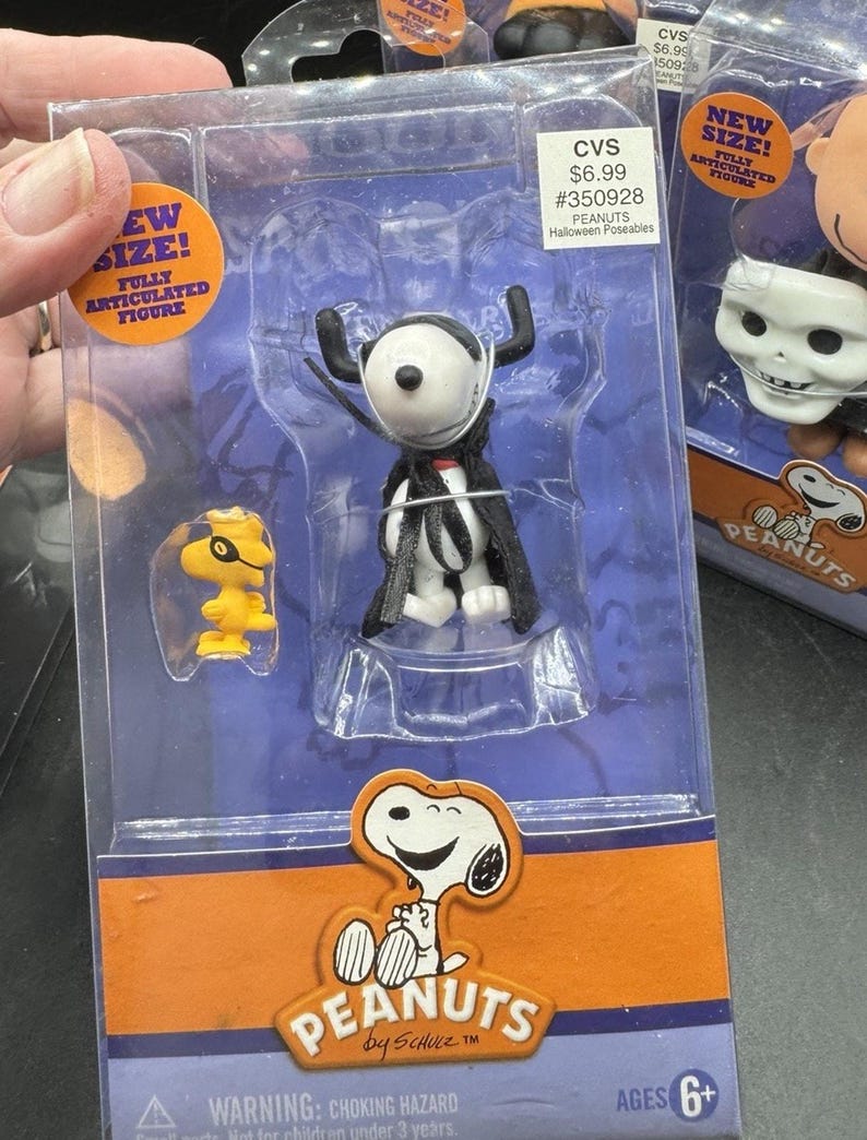 Brand New Peanuts by Shultz Halloween Poseable Figures Complete Set of ...