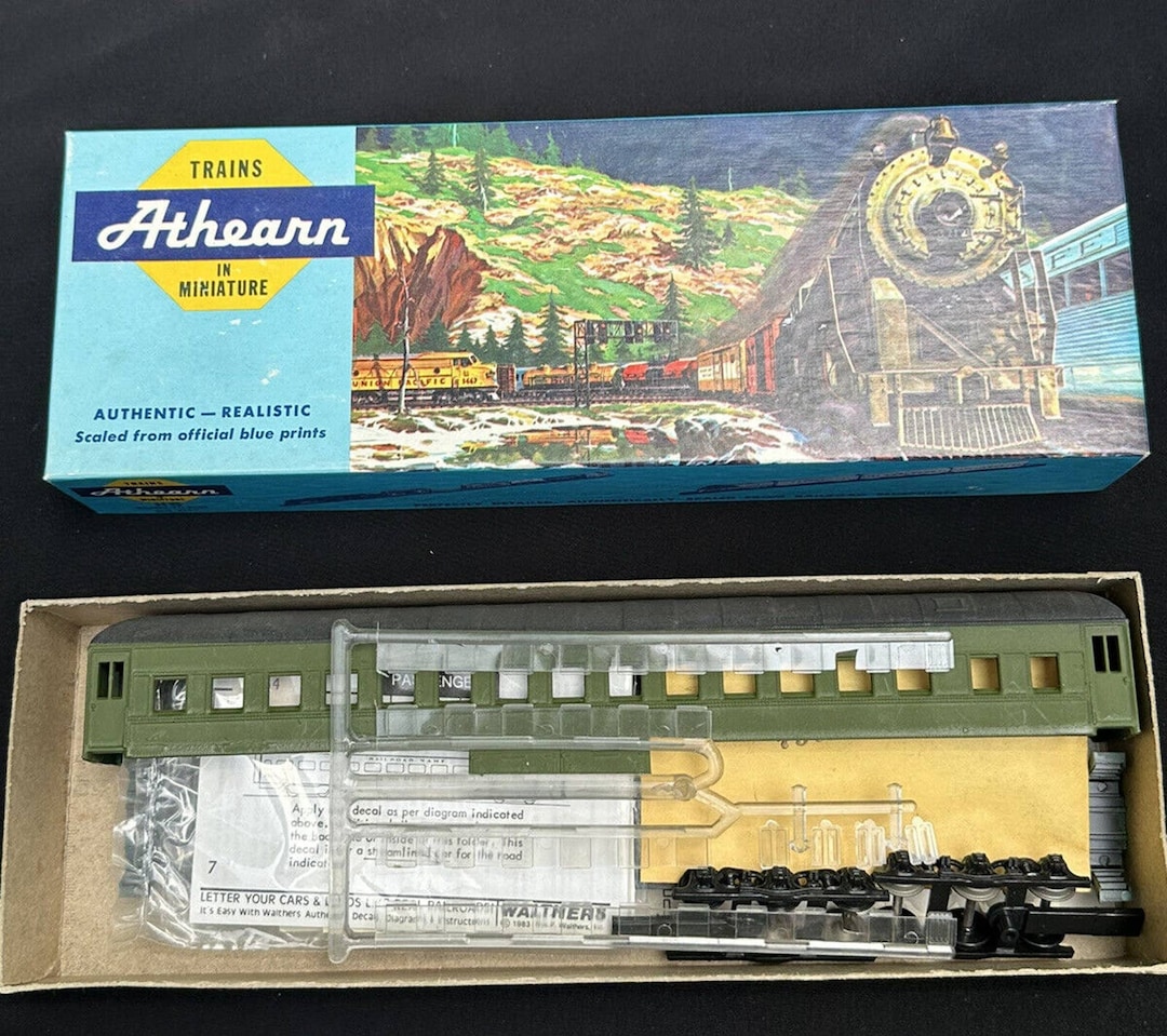 Athearn HO Scale Santa Fe Passenger Coach Car Kit 1851 New! T1 - Etsy