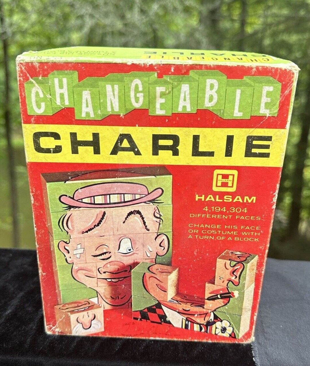 1950’s Halsam Changeable Charlie Puzzle Game 4,194,304 Different Faces ...