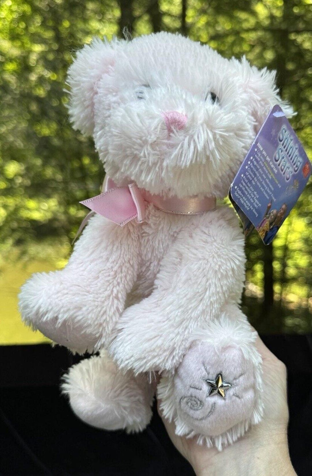 New Russ SHINING STARS Plush Pink Bear Cat Stuffed Animals W/ Code NWT ...