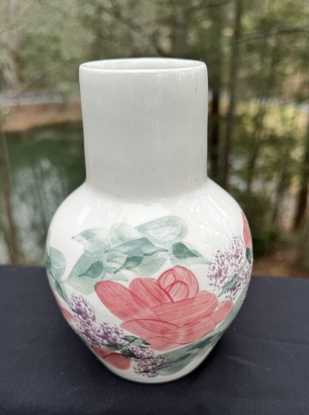 Vintage Pottery by Levine Floral Vase No Chips Beautiful No Cracks -A12 ...