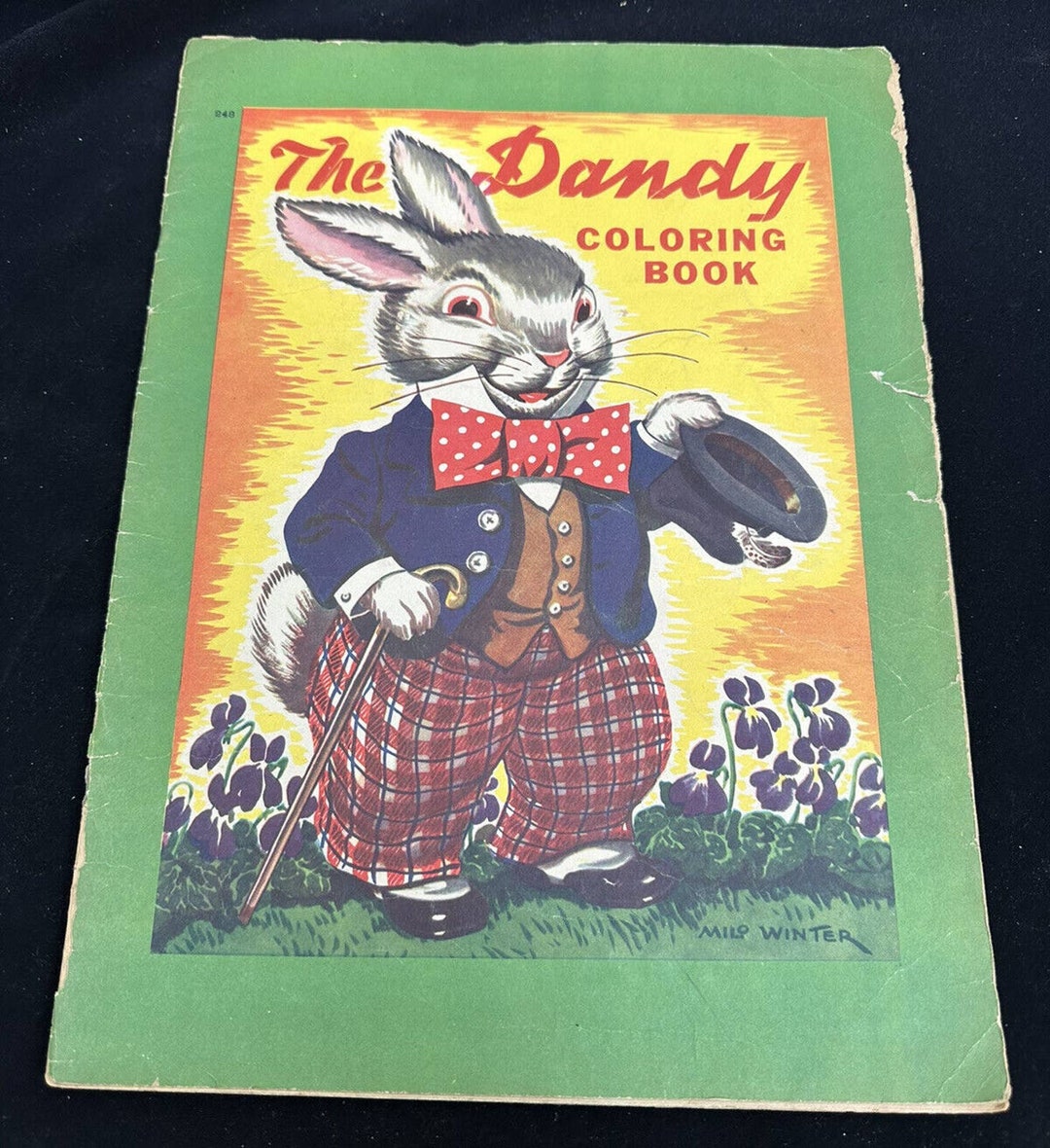 Vintage Mega Rare BIG Coloring Book the Dandy Rabbit MILO WINTER - Etsy
