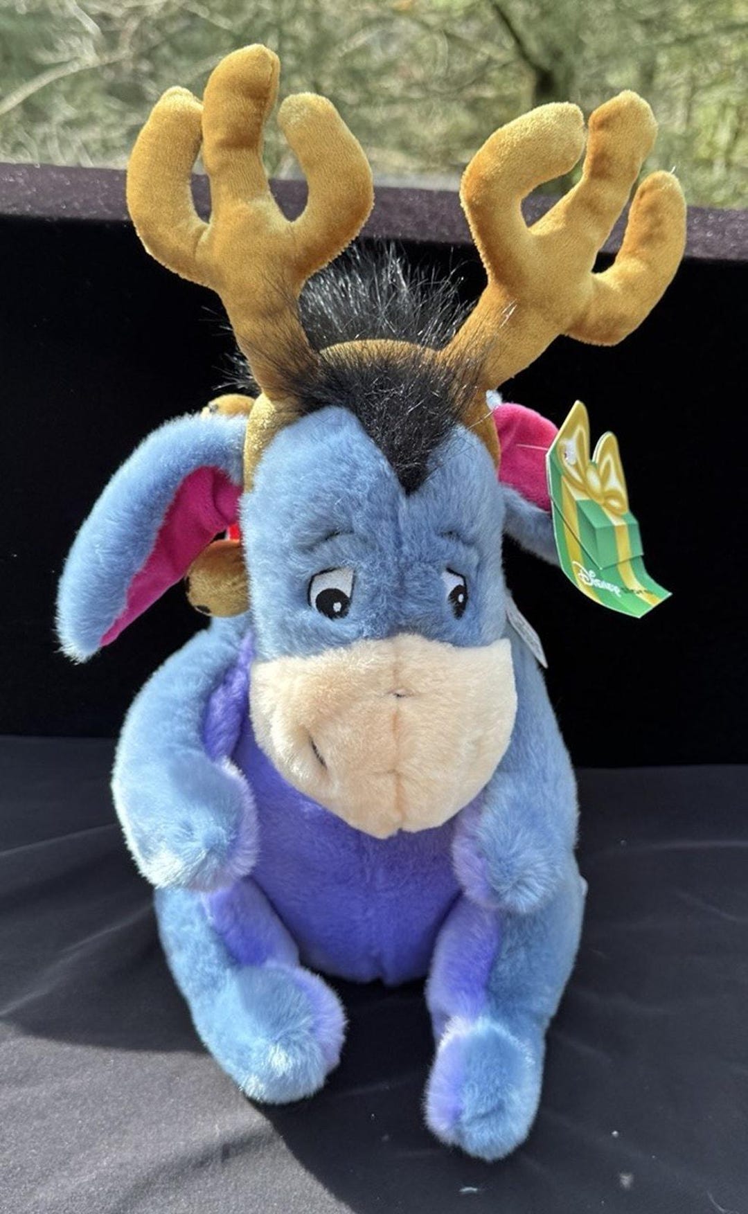 New Disney Store Exclusive Christmas Eeyore Reindeer Plush Bell Antlers ...