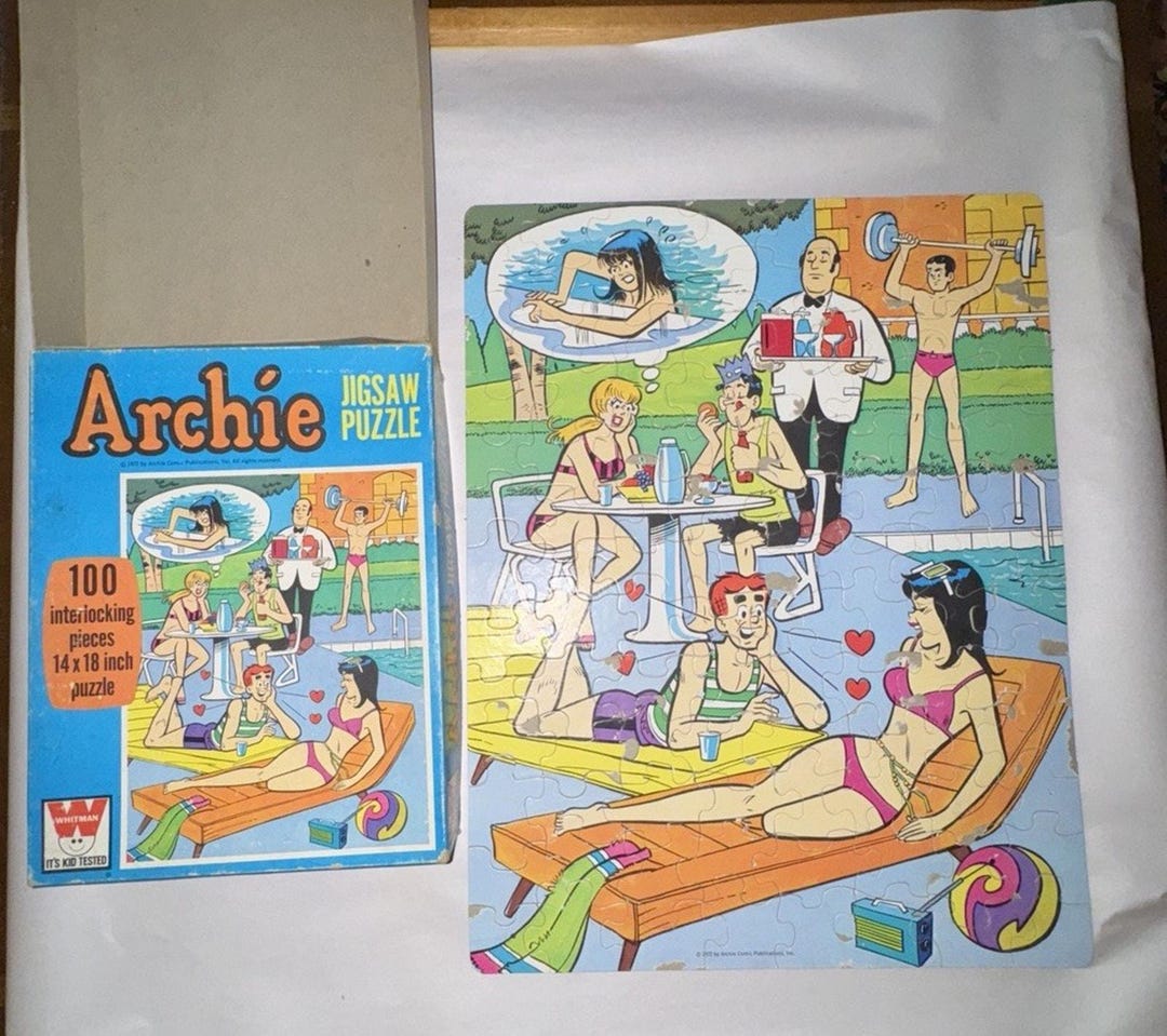 1972 ARCHIE Puzzle 100 PC. WHITMAN Archie Comics Complete!! - Etsy