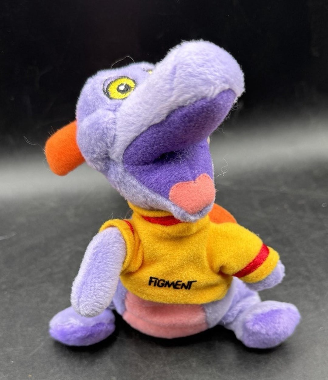 New 1990's Disney World Figment Stans Dragon 7" Mini Bean Bag Plush ...