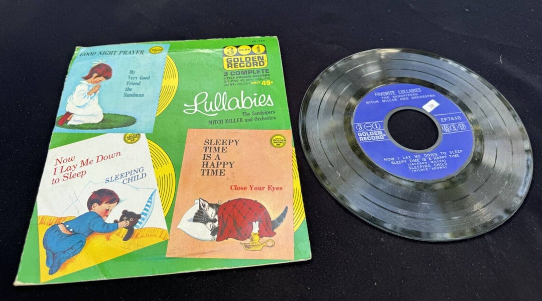 1950’s Little Golden Records 3 on 1 Lullabies Near Mint Book & Record ...