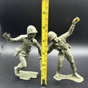 Vintage Louis Marx 6” & 5” WWII Army JUMBO Lot of 2 1960s Excellent ...