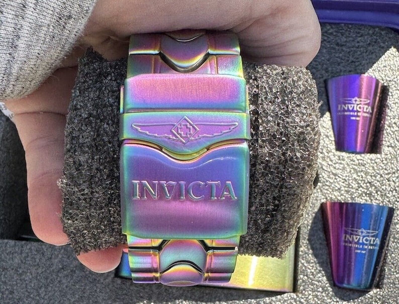 Invicta 26334 Men's Grand Diver Auto Abalone Purple Dial Iridescent ...