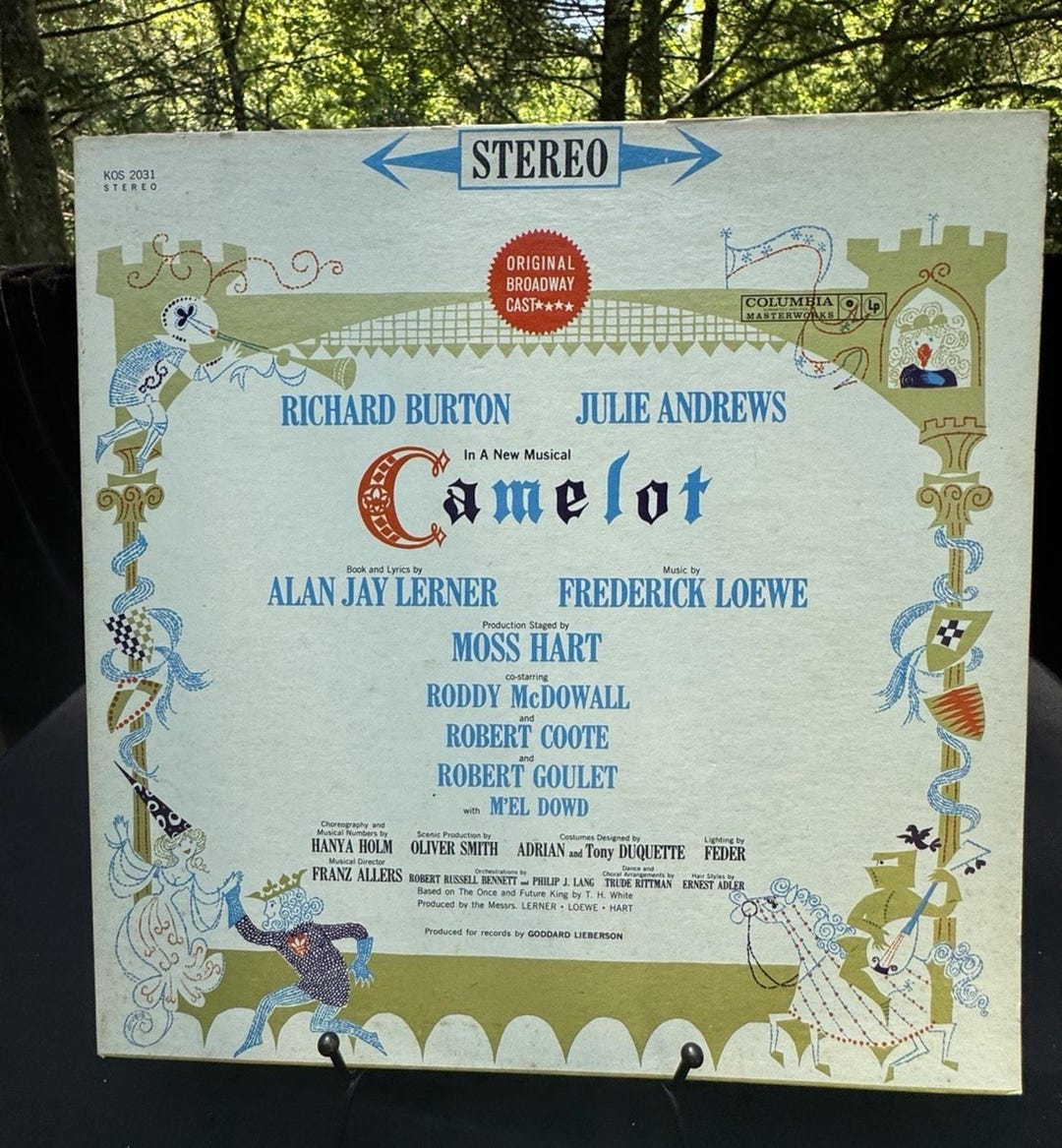 Vintage Camelot Musical Soundtrack Julie Andrews Richard Burton ...