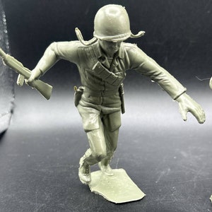 Vintage Louis Marx 6” & 5” WWII Army JUMBO Lot of 2 1960s Excellent ...