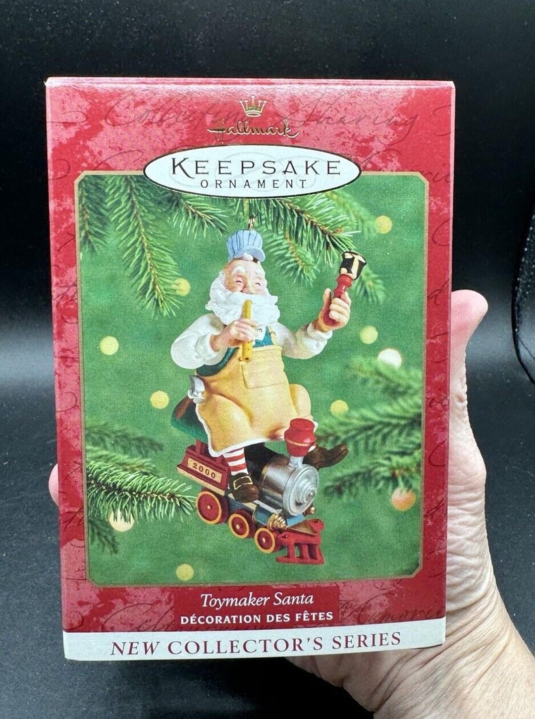 Brand New Hallmark Ornament Toymaker Santa Riding Train 2000 First in ...