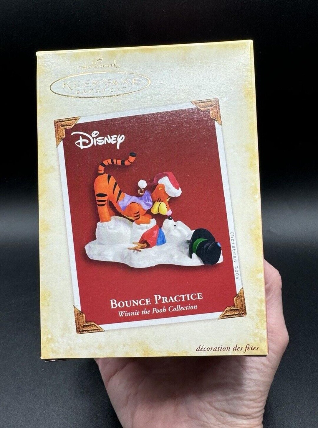 2005 Hallmark Bounce Practice Tigger Bobblehead Pooh Snowman Ornament ...