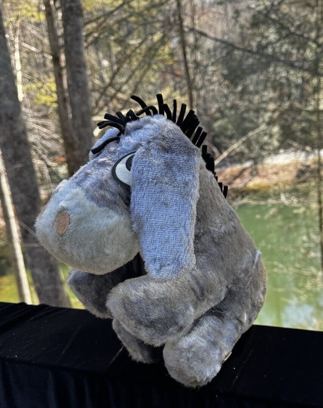 1966 Gund Swedlin Disney Winnie the Pooh 12" Eeyore Plush Walt Disney ...