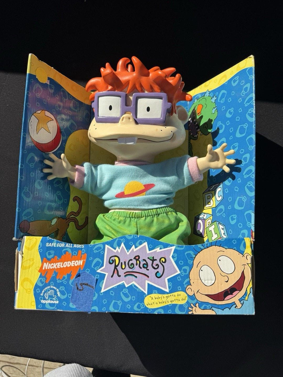New Nickelodeon Rugrats Chuckie Doll Toy 1997 Vintage Applause Rare - Etsy