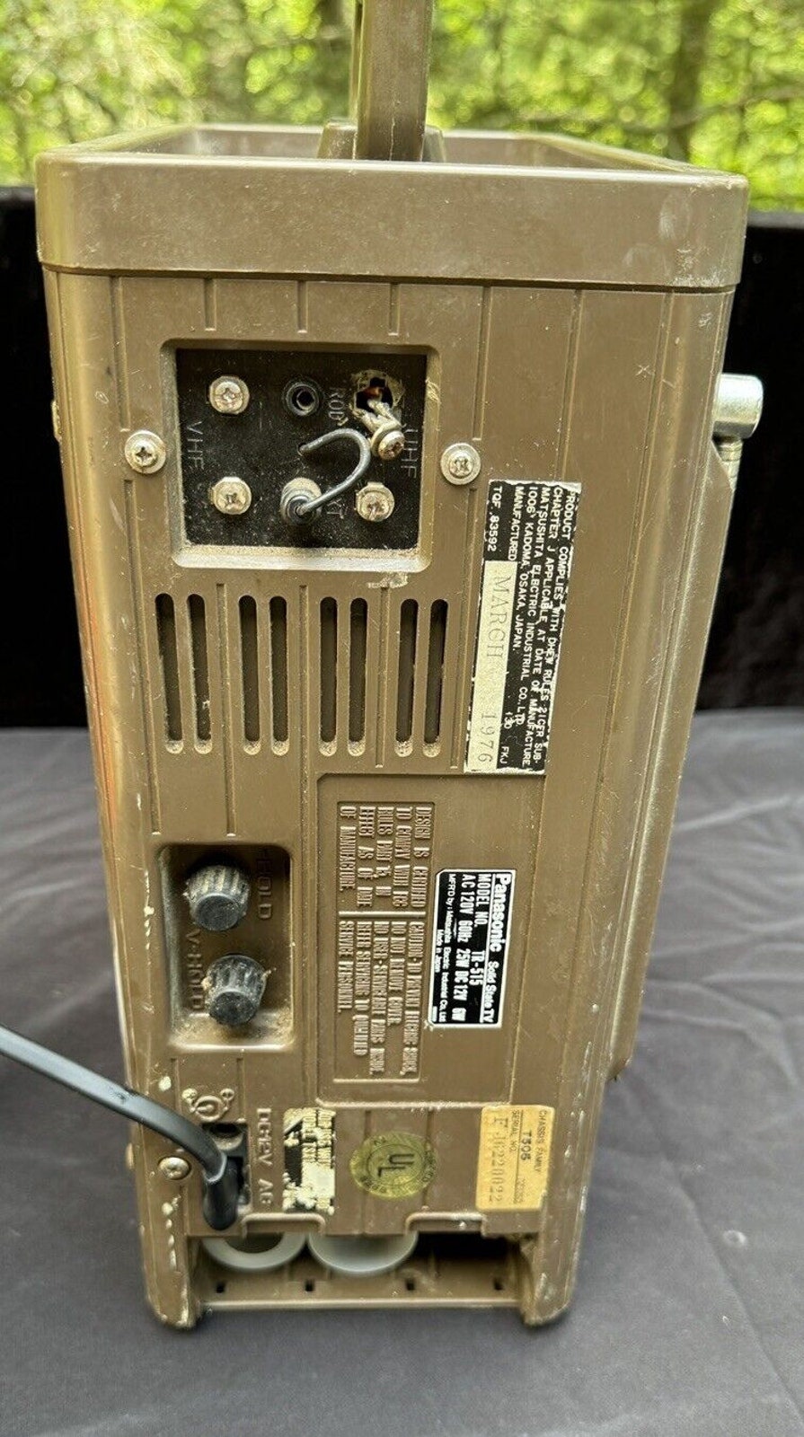 Vintage 1976 Panasonic Solid State TR-515 Army Green Portable ...