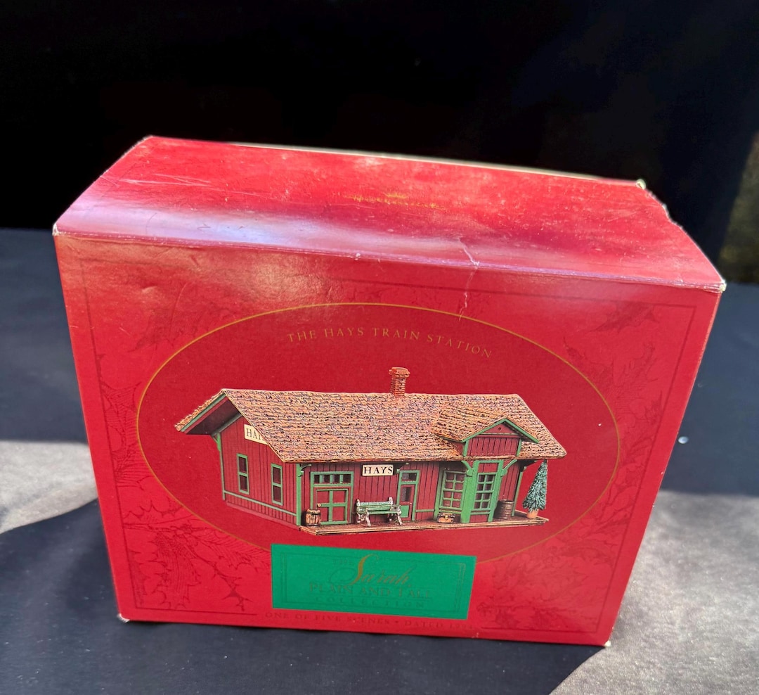 Hallmark the Hays Train Station 1994 Sarah Plain & Tall Collection HO 1 ...