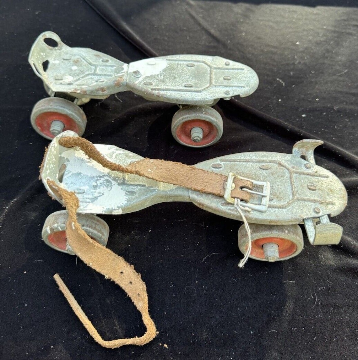 Metal Roller Skates Vintage 1950's Hustler #2 Speed King Shoe Roller ...