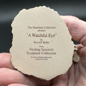 Hamilton: Russell Willis Owl Figurine Nesting Instincts "a Watchful Eye ...