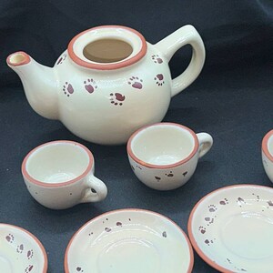 Boyds Bears Brewin Mini Tea Set Bearware Pottery Works 02000-65 Paw ...