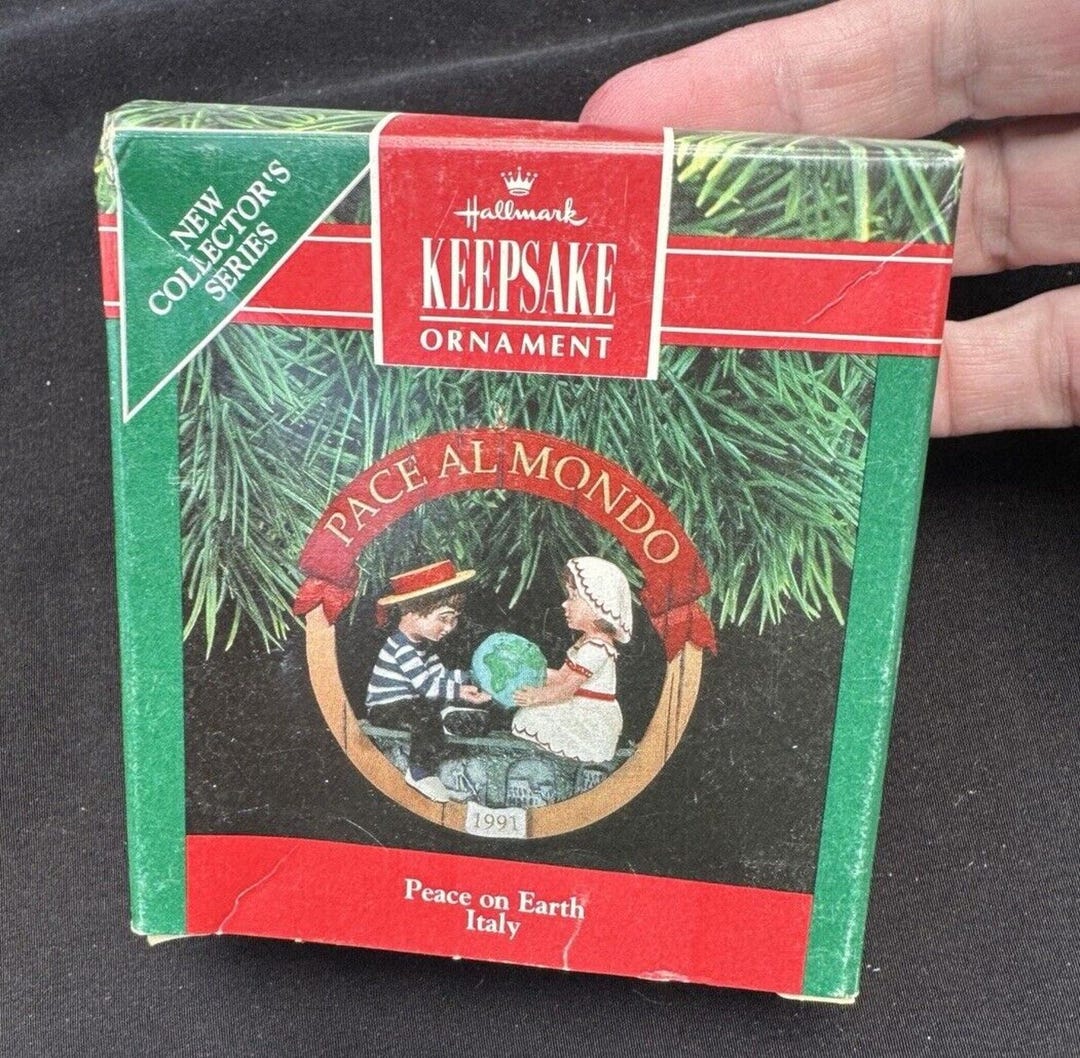 Hallmark 1991 Ornament Peace on Earth Pace Al Mondo Italy #1 Collector ...