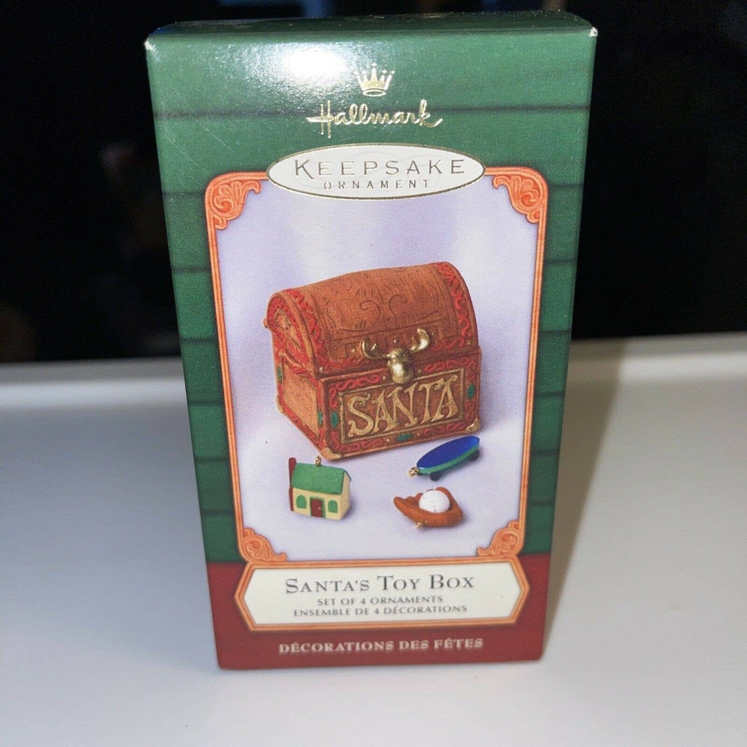 Brand NEW! Hallmark Keepsake 2001 Santa’s Toy Box Set of 4 Ornaments ...