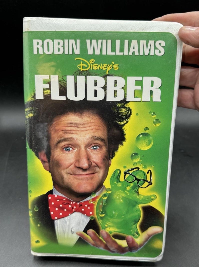 Disneys Flubber VHS Tape Clamshell Case Family Movie 1997 Robin ...