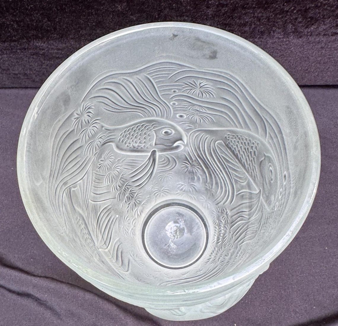 Barolac Art Deco Koi Goldfish Glass Vase Wavy Rim Josef Inwald Czech - Etsy