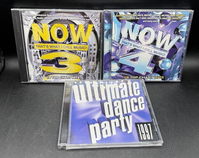 NOW Thats What I Call Music! Vol 3 & 4 and Ultimate Dance 1997 ...