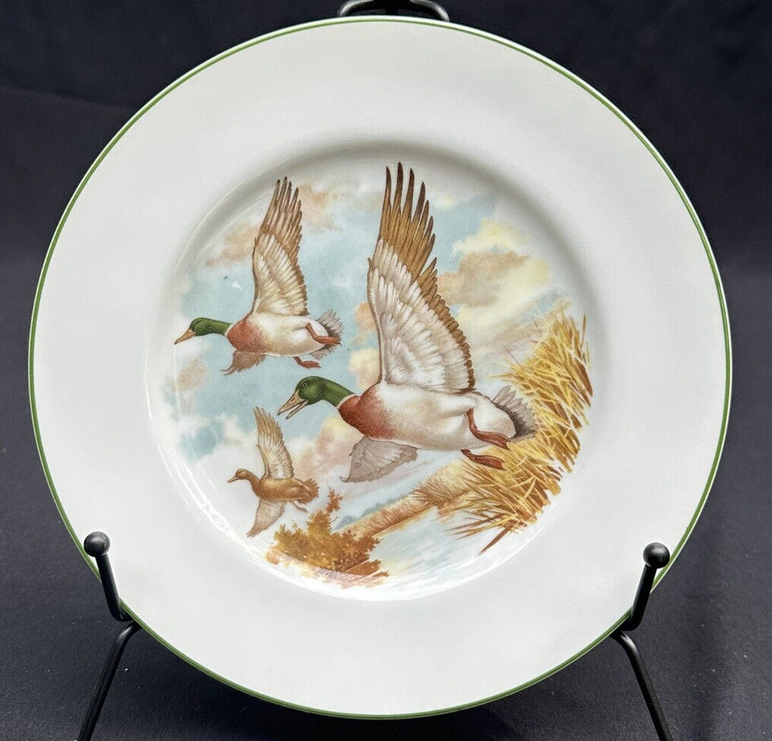 Vintage Thomas B Swain & Son Ducks in Flight 8” Plate Colorado ...
