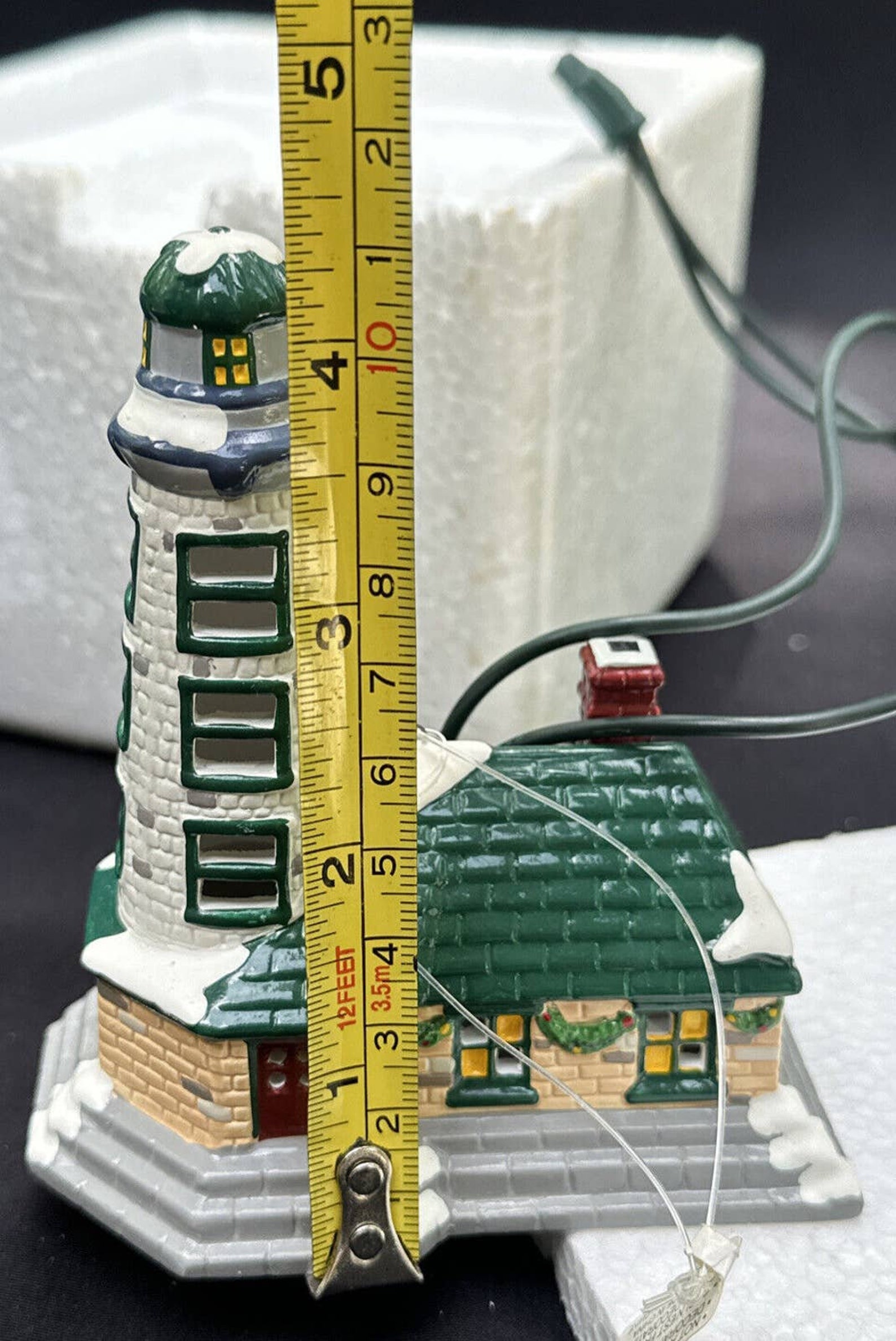 VTG Department 56 Lighthouse Snow Village Lighted Ornament 98635 ...